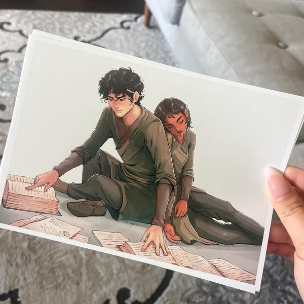 Adam Parrish and Ronan Lynch | Pynch | the Raven Boys | Art Print - Etsy