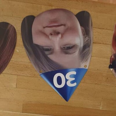 Custom Photo Face Bunting Banner Cutout 30th Birthday Party Decorations ...