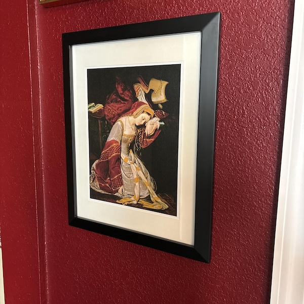 Edouard Cibot,anne Boleyn in the Tower,art Prints,vintage Art,canvas ...
