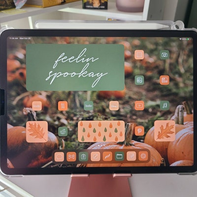 Autumn iPad Desktop Icons, Fall iPad App Icons, Boho Ios 14 Icon Pack ...