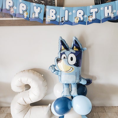 Blue Balloon Blue Dog Birthday Dog Party for Boys Blue Dog - Etsy