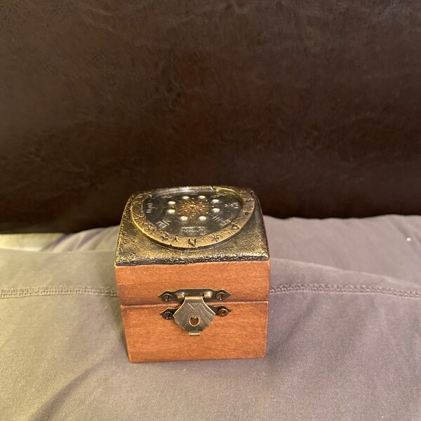 Viking Ring Box With Norse Vegvisir Viking Compass Nordic Jewelry Box ...