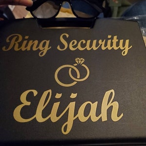 Ring Security Box comes with RING HOLDER inside Wedding box | Etsy