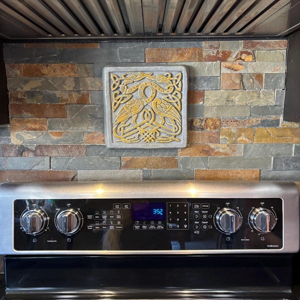 Celtic Mobius Cranes, 9 in (22 Cm), Medieval Stone Sculpture, Gothic ...