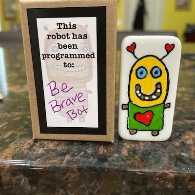 Love Bots: a Tiny Domino Robot That Loves You Unconditionally - Etsy