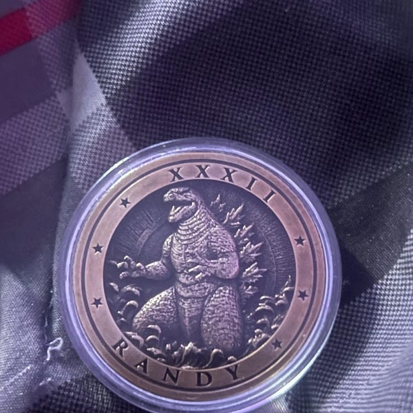 Godzilla Coin 3D Depth Map for Laser Engraving - Etsy