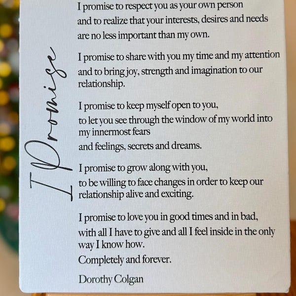 Custom Poem Canvas Print Sign Song Lyric Love Letter Inspirational ...