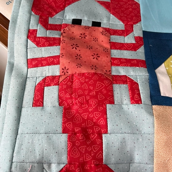 PDF Nautical Quilt Pattern - Lobster Quilt Pattern - Etsy