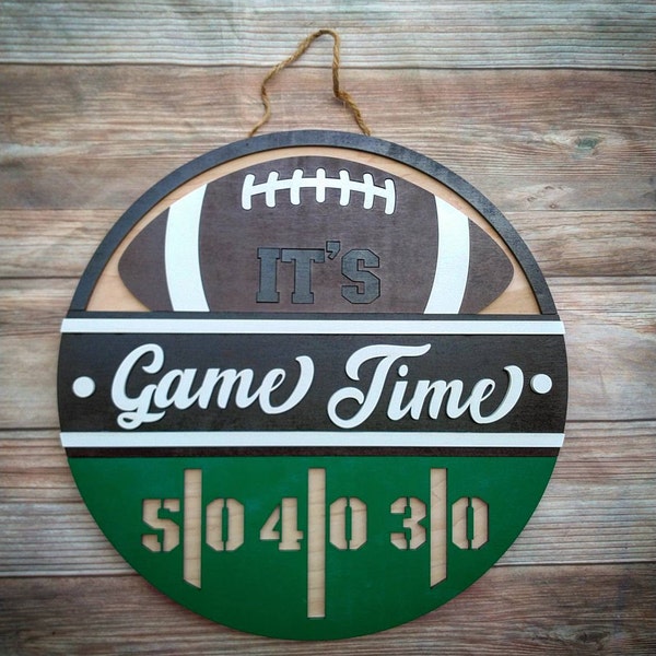 Game Time Football SVG, Welcome SVG, Fall Door Decor Svg, Football SVG ...