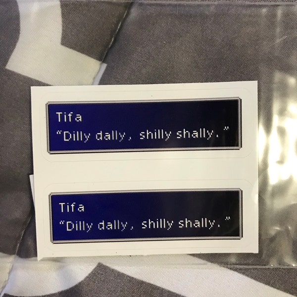 Final Fantasy VII Tifa Lockhart Quote Sticker - Etsy