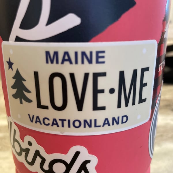 Katahdin Sticker - Maine 1901 Flag License Plate Stickers - Maine ...
