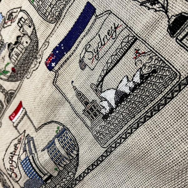16ct Cross Stitch Fabric, Embroidery Cloth With Linen Look Uniform ...