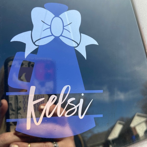Cheerleader Decal | Cheerleading Decal | Megaphone Decal | Personalized ...