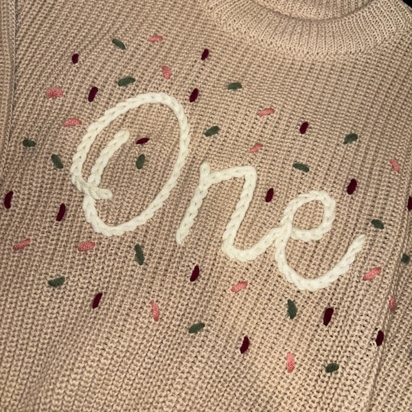 Custom Baby First Birthday Sweater, Birthday Gift, First Christmas Gift ...
