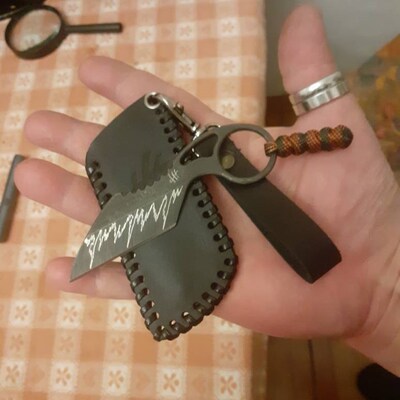 Small Fixed Blades Edc Knife With Sheath. Pocket Custom Made Legal ...