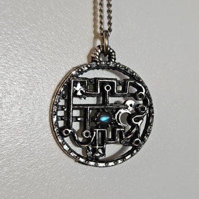 Seal Sigil of Stolas Necklace With Antique Finish - Etsy