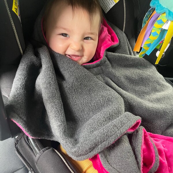 NEW LARGER SIZES Warm & Cozy Car Seat Cape Perfect for Running Errands ...