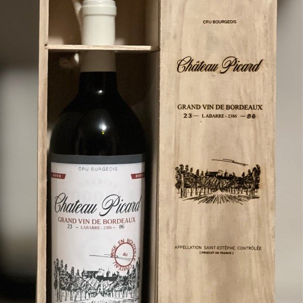 Chateau Picard Wine Box Inspired by Star Trek Picard | Housewarming ...