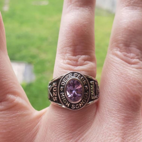 2026 2027 2028 Custom Full Personalization Any Year Ring in Sterling ...