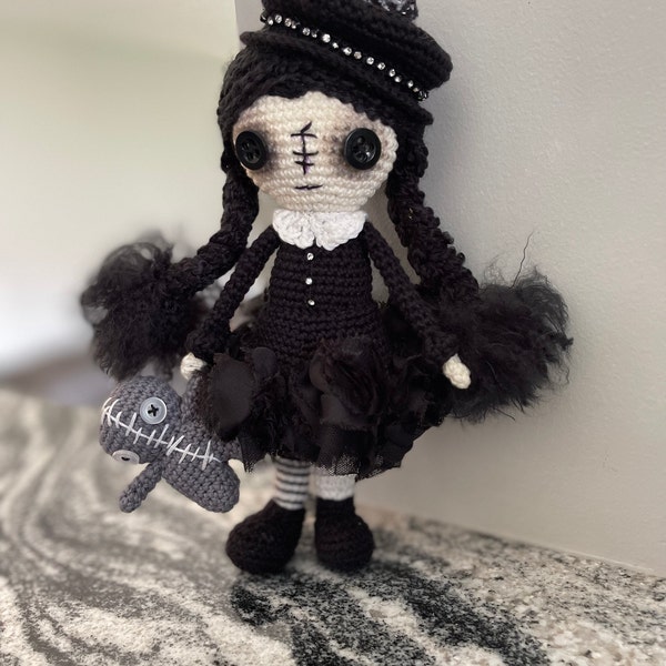 SALE 4 CROCHET PATTERNS Rebellious Grunge Girl, Punk Rock Emo Doll ...