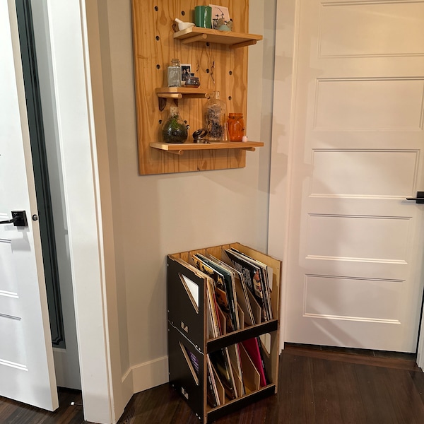 Vinyl LP Record Storage Crate Stackable - Etsy