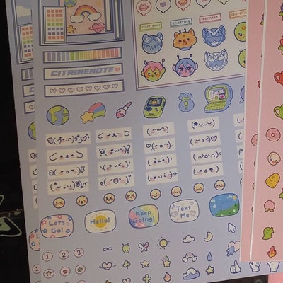 100 Mini Deco Sticker Collection Webcore Stickers Journal Diary ...