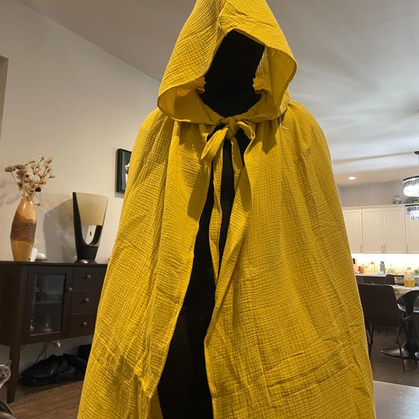 Black Mistcloak~ Melton Wool Mistcloak~ Tassel Hooded Cape Cloak ...