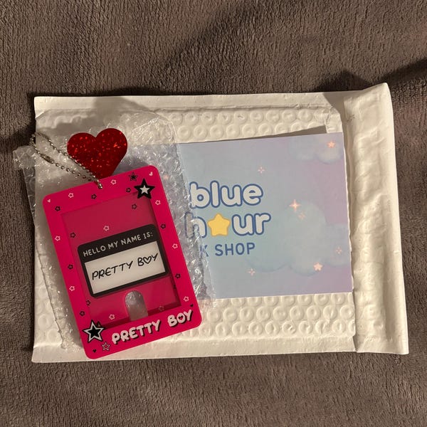 Kpop ‘pretty Boy’ Song Inspired Acrylic Photocard Holder | P1harmony - Etsy