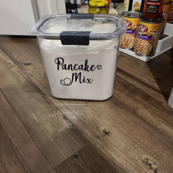 DECAL ONLY - Pancake Mix- Pantry Label Decals for Your Own Containers ...