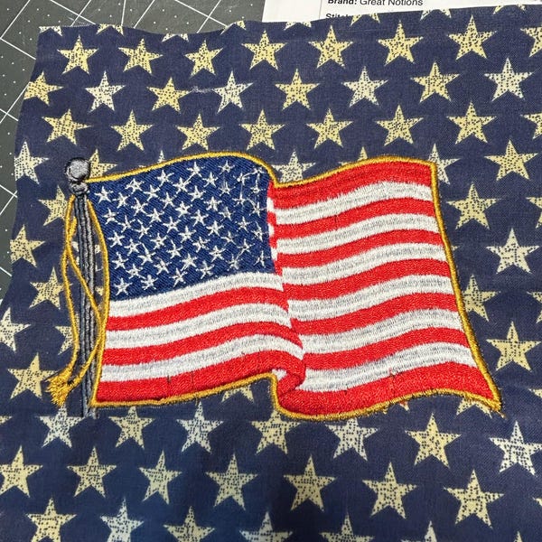 American Flag - Machine Embroidery Design - Etsy