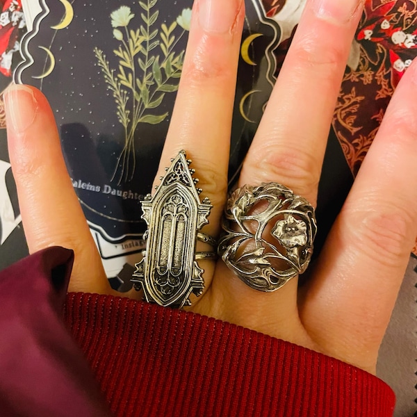 Sterling Silver Gothic Cathedral Ring or Pendant Made to Order - Etsy