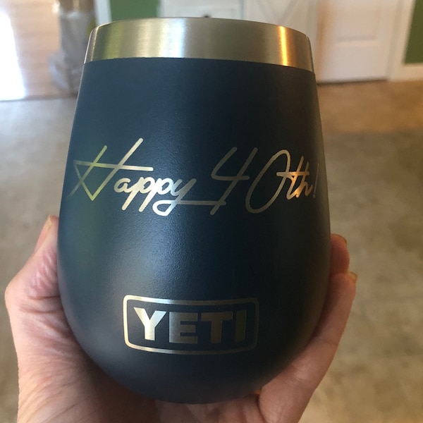 Custom Laser Engraved YETI Wine Tumbler Mug Bride Bridesmaid Maid of ...