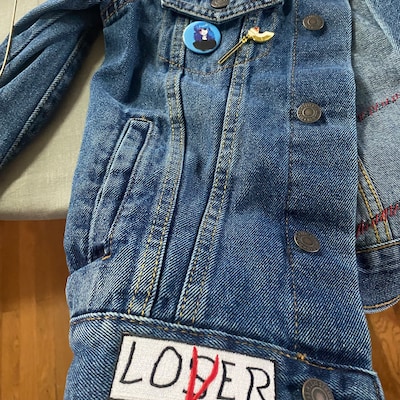 Loser Lover Embroidered Iron on Patchcool Patches Black - Etsy