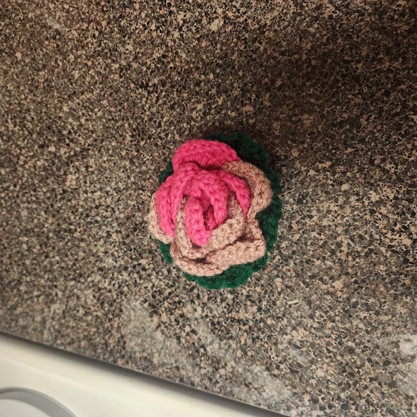 CROCHET PATTERN - Rose Flower Coaster Set Crochet Pattern Flower ...