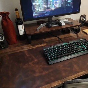 Leather Desk Mat, Custom Desk Pad, Extra Large Desk Mat, Personalized ...
