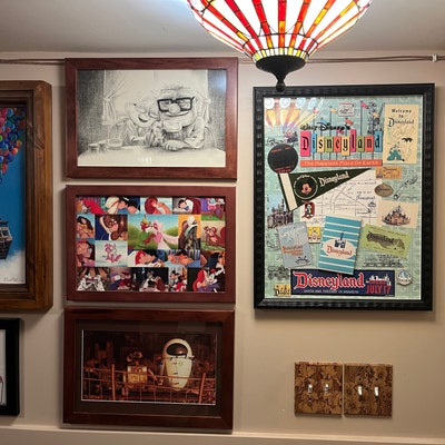 Double Engraved Wooden Lupin and Mount Baker Light Switch Cover - Etsy