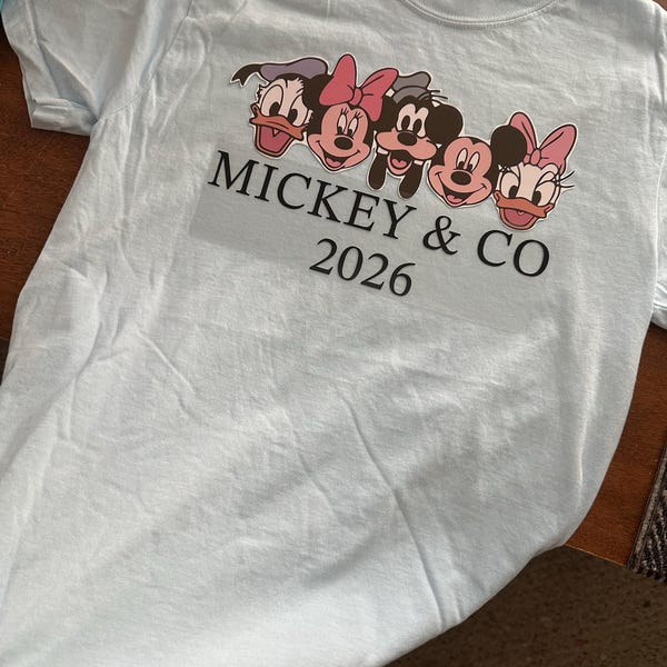 Retro Mickey Family Vacation PNG: Magic Kingdom Design - Etsy