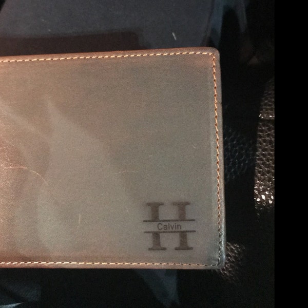 Mens Wallet Personalized Wallet Monogrammed Wallet Engraved Wallet ...