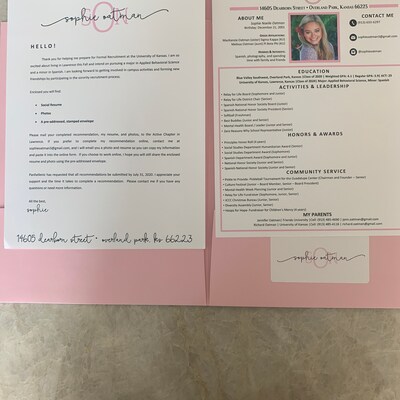 Elsa Sorority Resume, Cover & Photo Collage CANVA Templates - Etsy