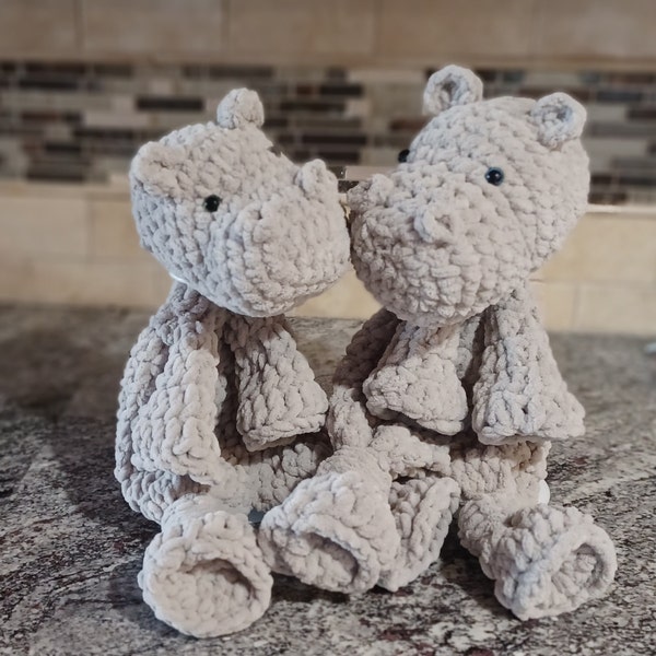 Chuflippo the Chunky Floppy Hippo - Amigurumi Crochet Pattern - Etsy