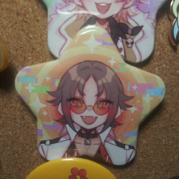Nijisanji Vtuber | Star Buttons - Etsy