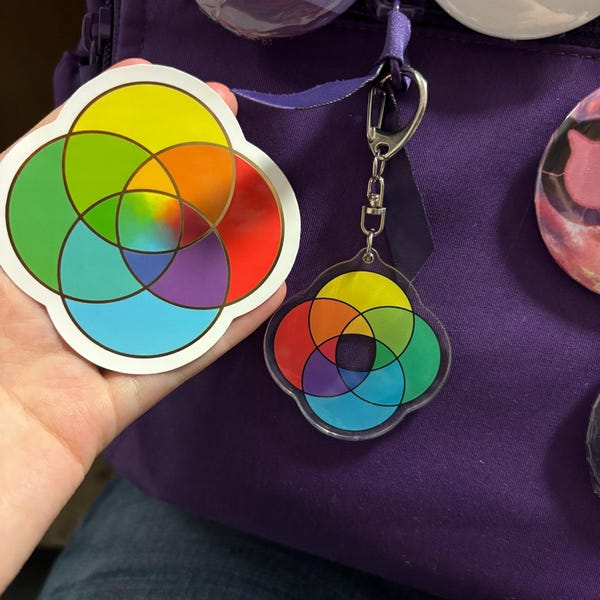 Plural Pride Rings Enamel Pin - Silver - Etsy