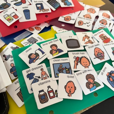 Plastic or Laminating Visual Communication Photo Book With 156 Card ...