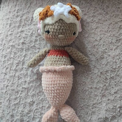 The Original Merbabies Amigurumi Pattern, Crochet Merbaby Plushie ...