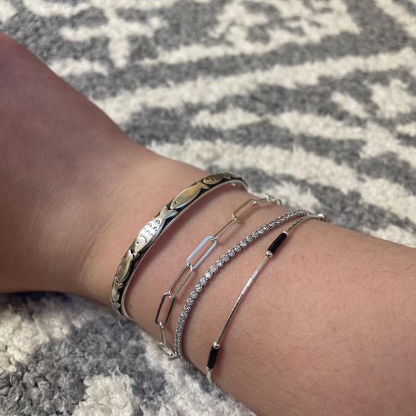 Silver Simple Adjustable Fish Cuff Bangle-fish Lovers Sealife Bracelet ...