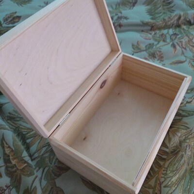 Hexagon Wooden Box, Unfinished Wood Box, Wedding Keepsake Box ...