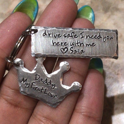 Drive Safe Keychain, Daddy Daughter Gift, Gift From Daughter, Gift for ...
