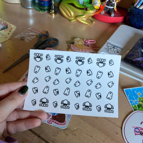 Solar System Ghost Sticker Sheet - Etsy