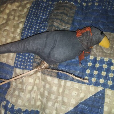 Primitive Crows on Sticks - Etsy