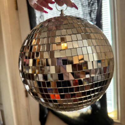 8 Inch Disco Ball Decor Vintage Retro Hippie Funky 70s Mirror Ball ...